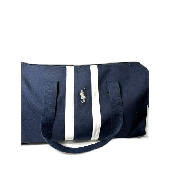 Polo Ralph Lauren | Bags | Polo Ralph Lauren Duffle Bag Navy White Polo ...